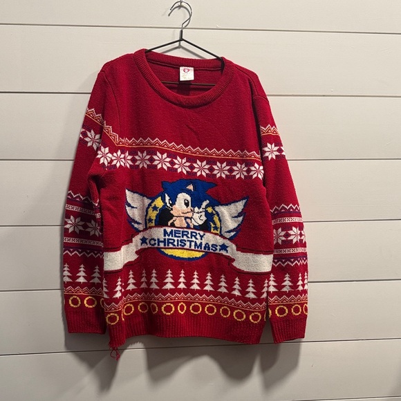 numskull | Sweaters | Sonic The Hedgehog Christmas Sweater Xxl | Poshmark